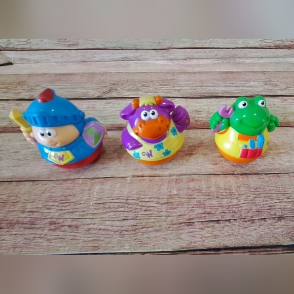 Hasbro | Toys | Weebles Lot Of 3 Hasbro Playskool Frog Mechanic Purple ...